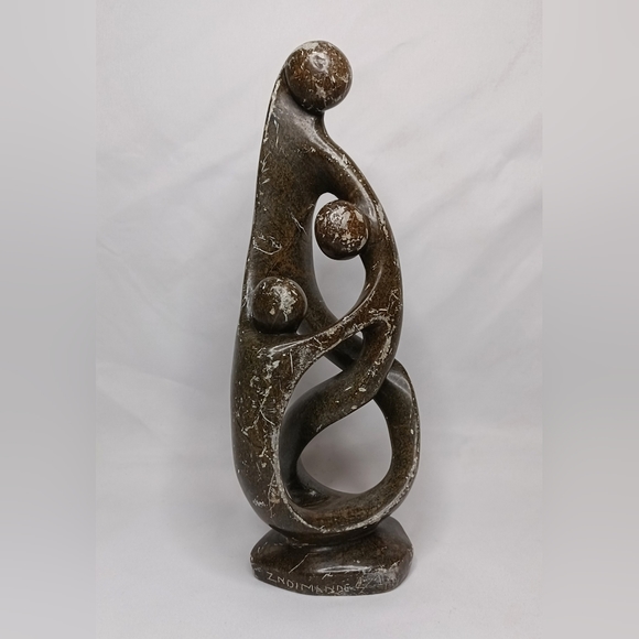 Zimbabwe | Accents | African Soap Stone Handcrafted Family Sculpture ...